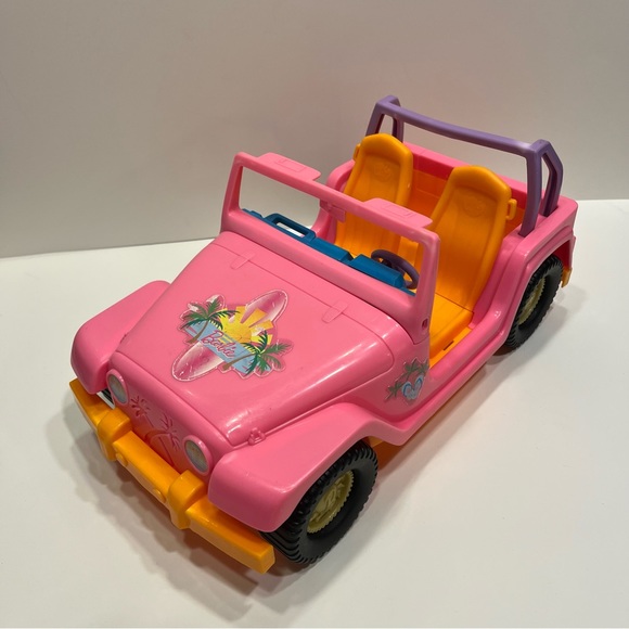Barbie | Toys | Barbie Pink And Yellow Beach Cruiser | Poshmark